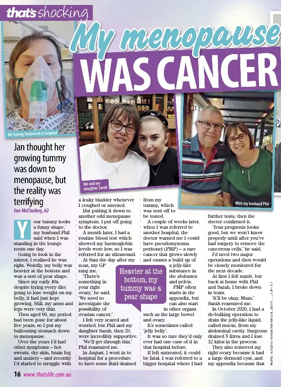 My menopause WAS CANCER - PressReader