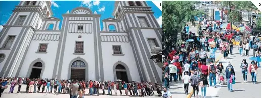 Largas filas para visitar a la Morenita se vieron en el fin de semana ...