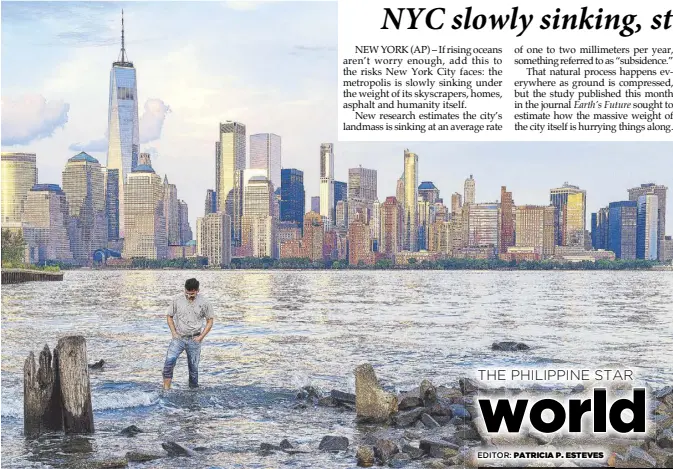NYC slowly sinking, study shows - PressReader