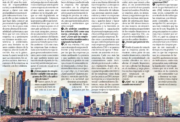 ‘Los criterios ESG son una estrategia de negocios diferente’ - PressReader