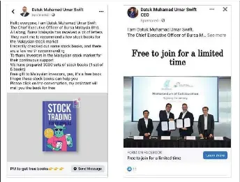 Bursa M’sia supports MCMC’s action against scams on Meta - PressReader