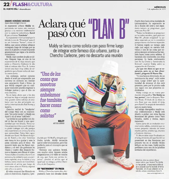 Aclara qué pasó con “PLAN B” - PressReader