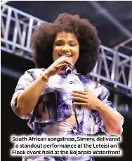 Simmy, Blaq Diamond thrill fans - PressReader