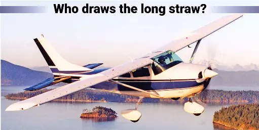 Flights to Nowhere: Who draws the long straw - PressReader