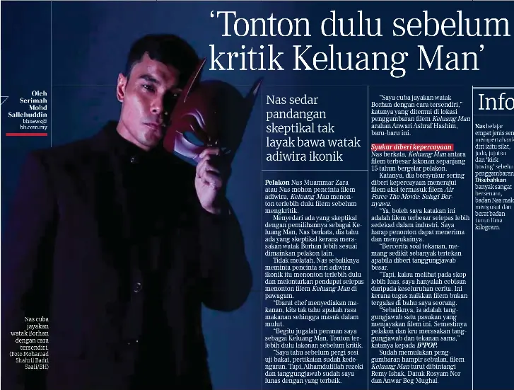 ‘Tonton dulu sebelum kritik Keluang Man’ - PressReader