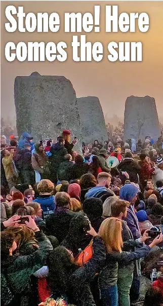 Stone me! Here comes the sun - PressReader