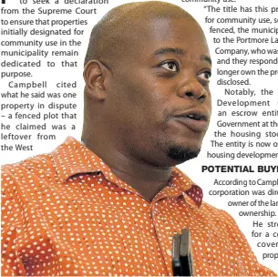 Campbell wants court order for inviolable use of communal properties ...