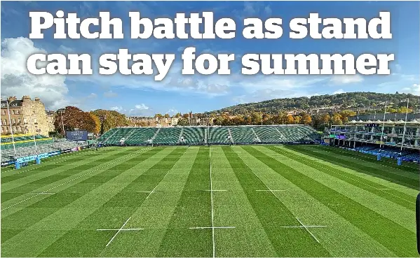 Pitch battle as stand can stay for summer - PressReader