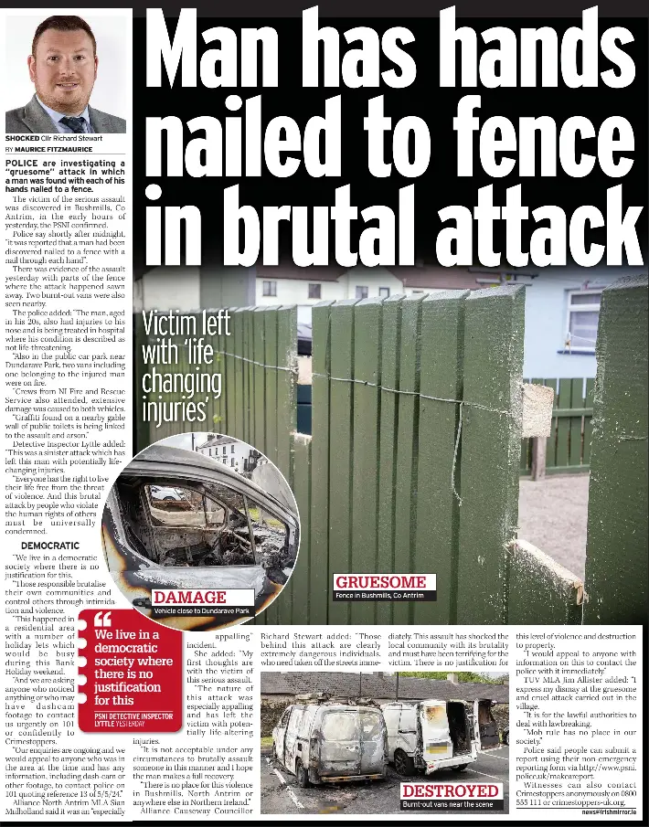Man has hands nailed to fence in brutal attack - PressReader