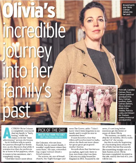 Olivia’s incredible journey into her family’s past - PressReader