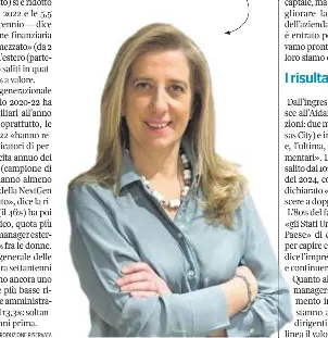ELISA CHIORINO «IL CAMBIO DI TAGLIA? APRIRE IL CAPITALE» - PressReader