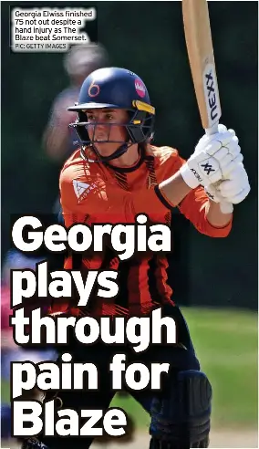 Georgia plays through pain for Blaze - PressReader