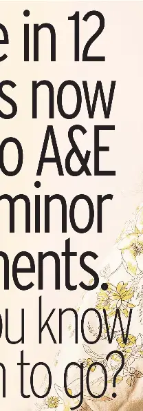 One in 12 of us now go to A&E for minor ailments. Do you know when to go? - PressReader