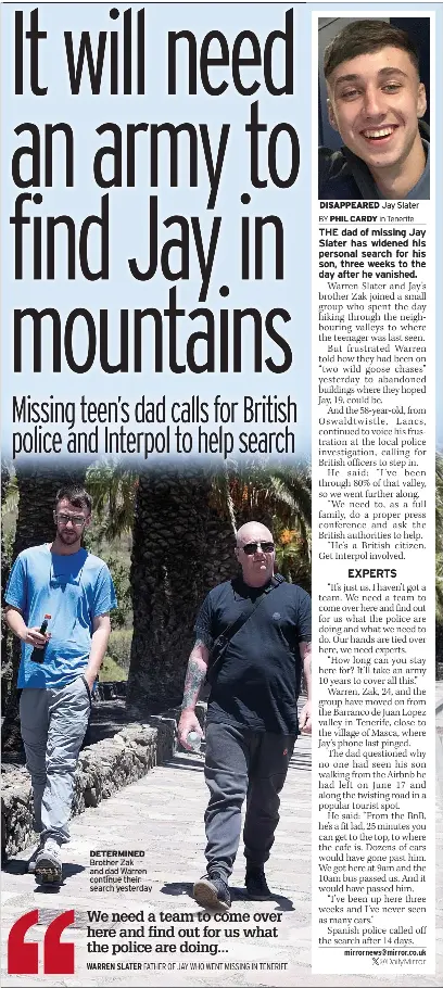 It will need an army to find Jay in mountains - PressReader