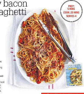 Super smoky bacon & tomato spaghetti - PressReader