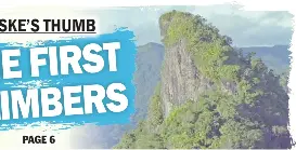 THE FIRST CLIMBERS - PressReader