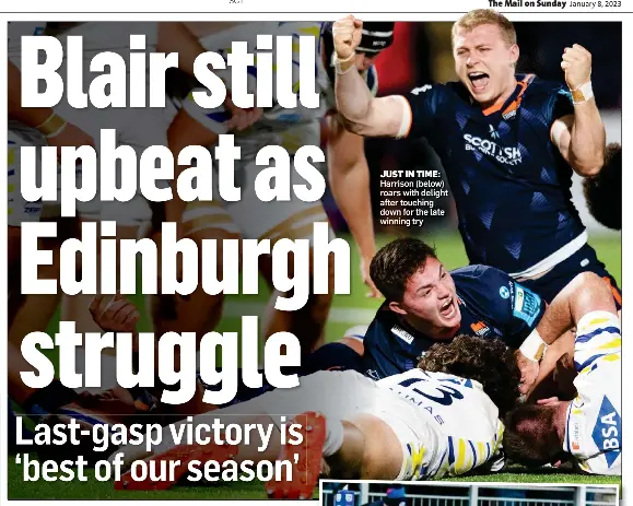 Blair still upbeat as Edinburgh struggle - PressReader