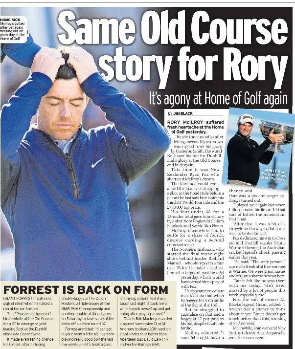 Same Old Course story for Rory - PressReader