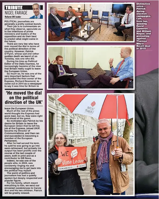 TRIBUTE NIGEL FARAGE - PressReader