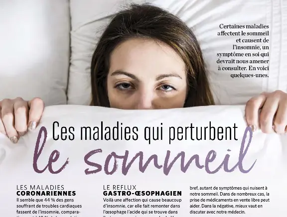 Ces maladies qui perturbent le sommeil - PressReader