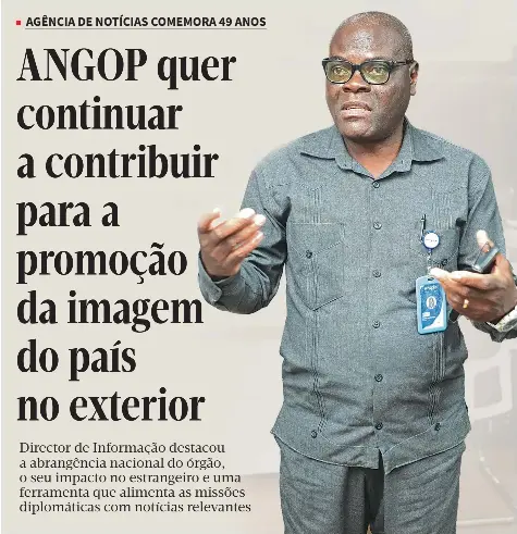ANGOP quer continuar a contribuir para a promoção da imagem do país no ...