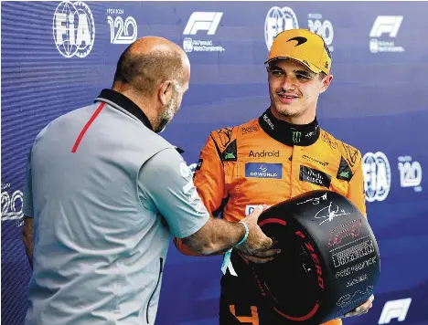 NORRIS ‘SUPER HAPPY’ WITH POLE - PressReader