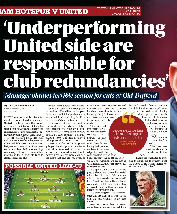 ‘Underperfo­rming United side are responsibl­e for club redundanci­es’ - PressReader