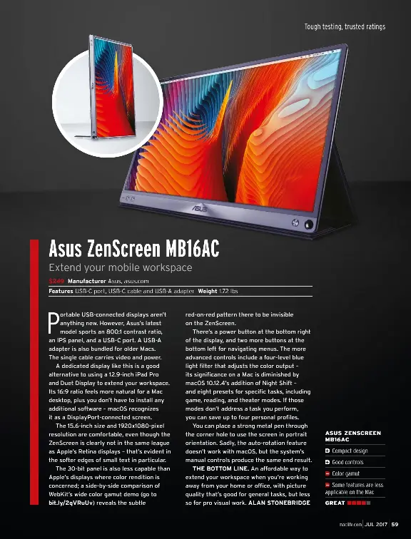 Asus ZenScreen MB16AC - PressReader