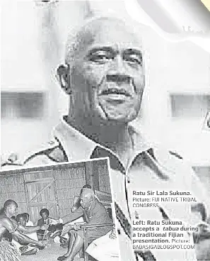 Ratu Sukuna dead: to be buried in Fiji - PressReader