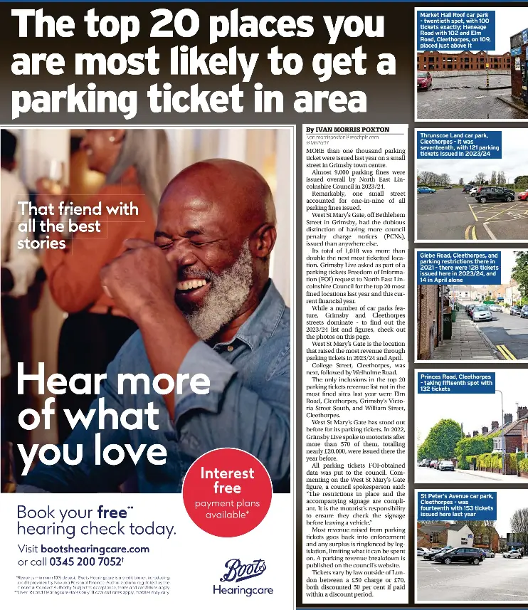 The top 20 places you are most likely to get a parking ticket in area - PressReader