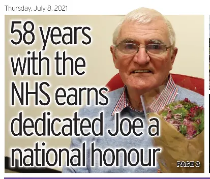 58 years with the NHS earns dedicated Joe a national honour - PressReader