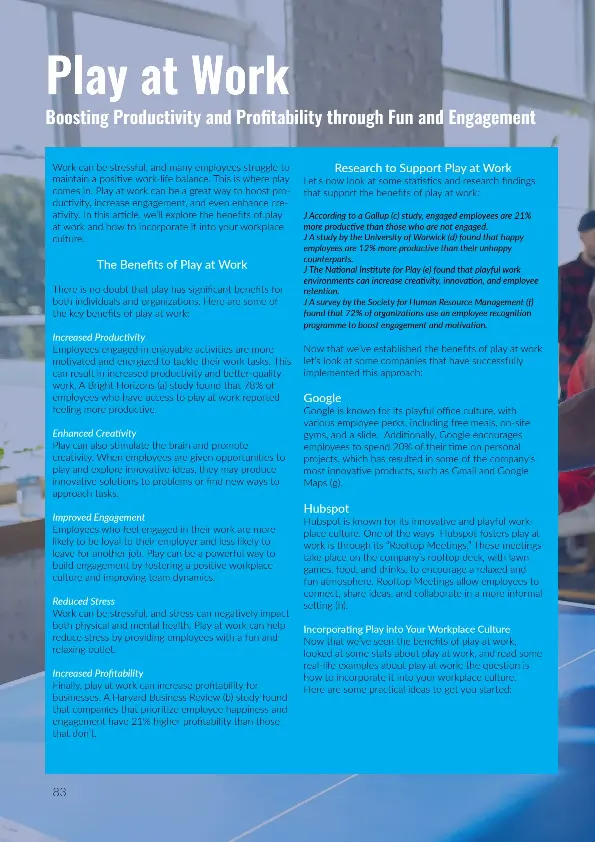 Play at Work - PressReader