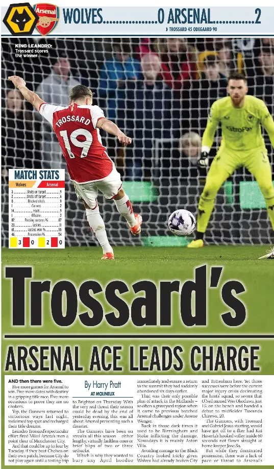 Trossard’s ARSENAL ACE LEADS CHARGE - PressReader
