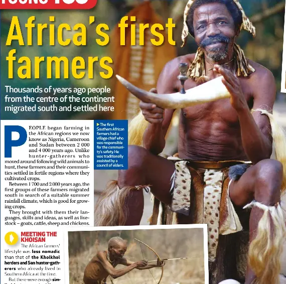 Africa’s first farmers - PressReader