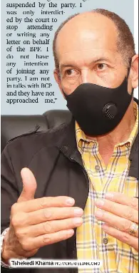 Tshekedi Khama reinstated as BPF SG - PressReader