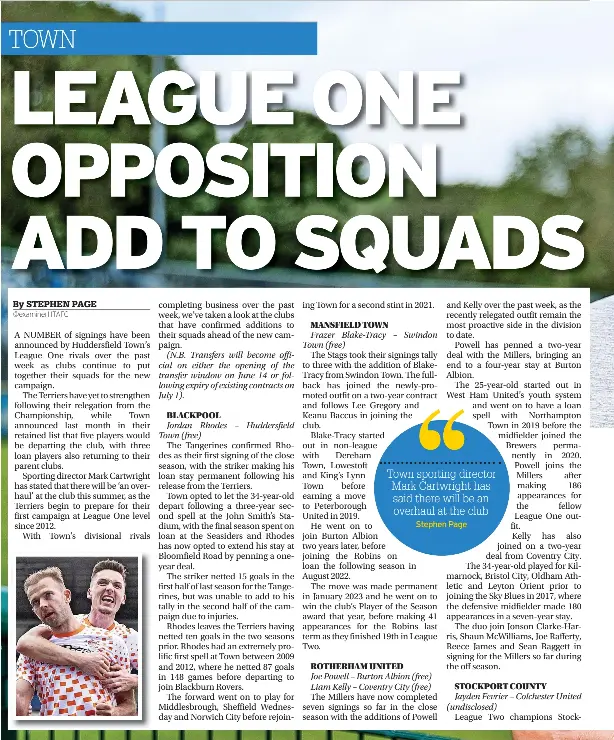LEAGUE ONE OPPOSITION ADD TO SQUADS - PressReader