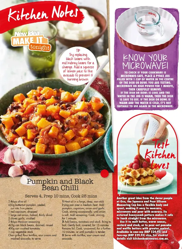 Pumpkin and Black Bean Chilli - PressReader
