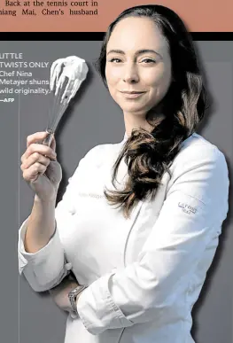 PASTRY CHEF OF YEAR SAYS PLEASURE COMES FIRST - PressReader