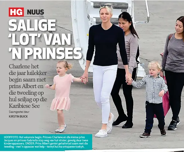 Charlene en kie ontspan op seiljag - PressReader