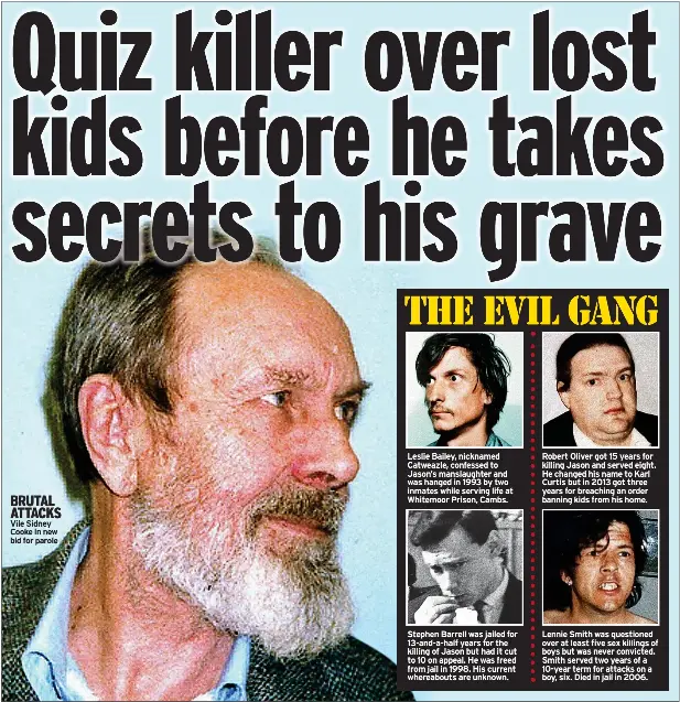 Quiz killer over lost kids before he takes secrets to his grave - PressReader