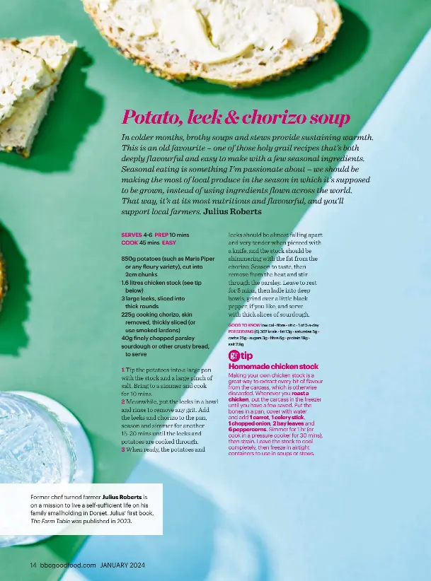 Potato, leek & chorizo soup - PressReader