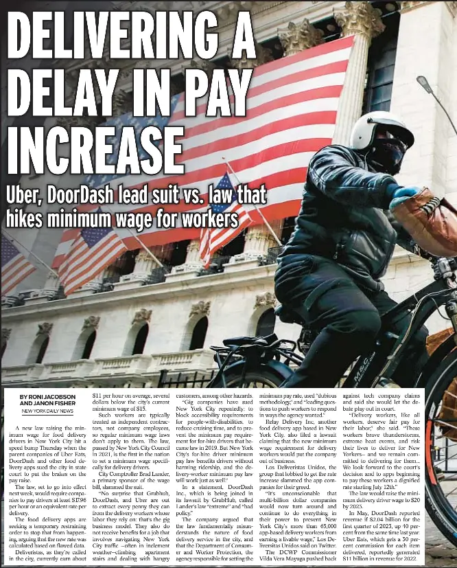 DELIVERING A DELAY IN PAY INCREASE - PressReader