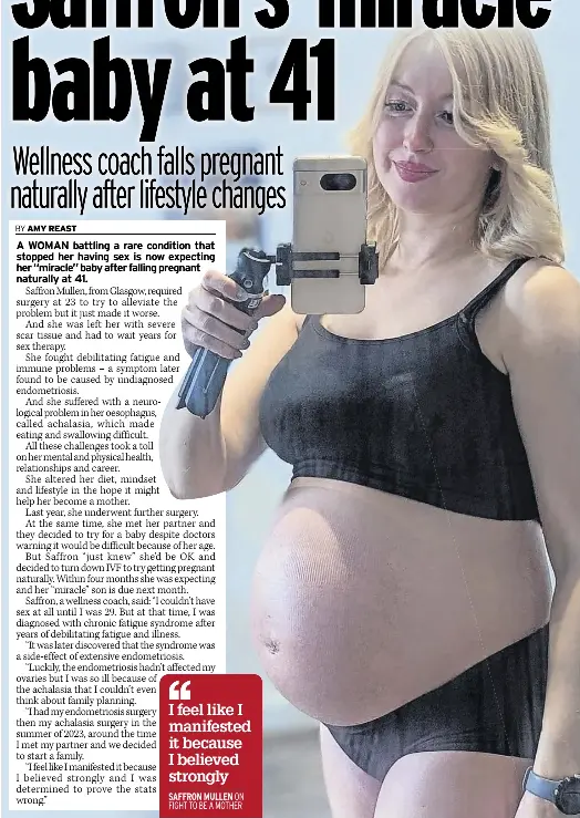 Saffron’ s‘ miracle’ baby at 41 - PressReader