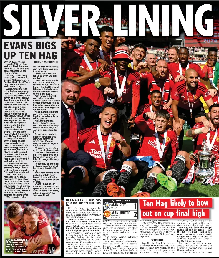 SILVER LINING FOR ERIK EVANS BIGS UP TEN HAG - PressReader