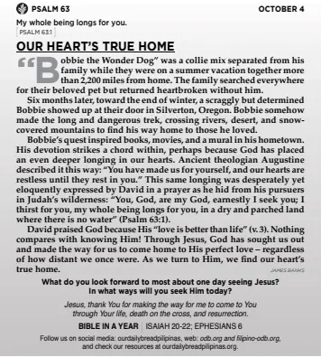 OUR HEART’S TRUE HOME - PressReader