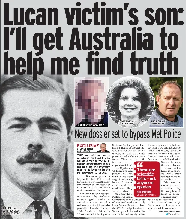 Lucan victim’s son: I’ll get Australia to help me find truth - PressReader