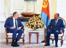 Lavrov shores up Eritrean support for Russia over Ukraine conflict - PressReader