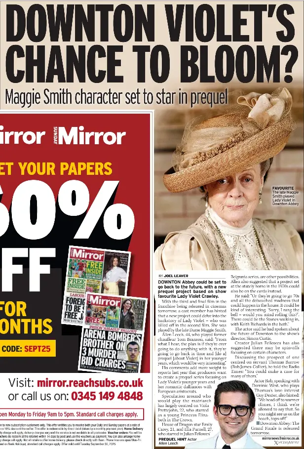 DOWNTON VIOLET’S CHANCE TO BLOOM? - PressReader