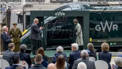 Great Western Railway honours Princess Royal with IET naming - PressReader