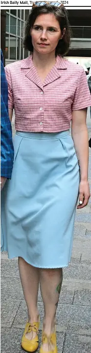 Amanda Knox back in an Italian court... and guilty of accusing her innocent pal of murder ...